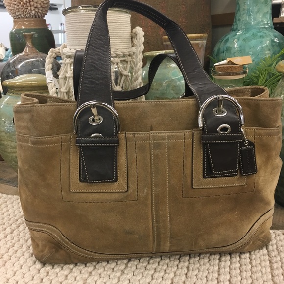 Coach | Bags | Coach Suede Bag | Poshmark